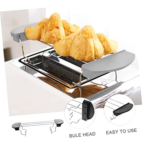 HEMOTON 1 Set Toaster Grill Silicone Baking Pans Pizza Oven Pizza Accessories Blue Toaster 2 Slice Toaster Oven Covers Bread Maker Metal Toast Rack Toast Machine Part Sandwich Rack