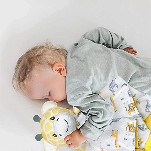 MODERN BABY Security Blanket Loveys for Babies Giraffe Stuffed Taggy Blanket Teether Toy Super Soft