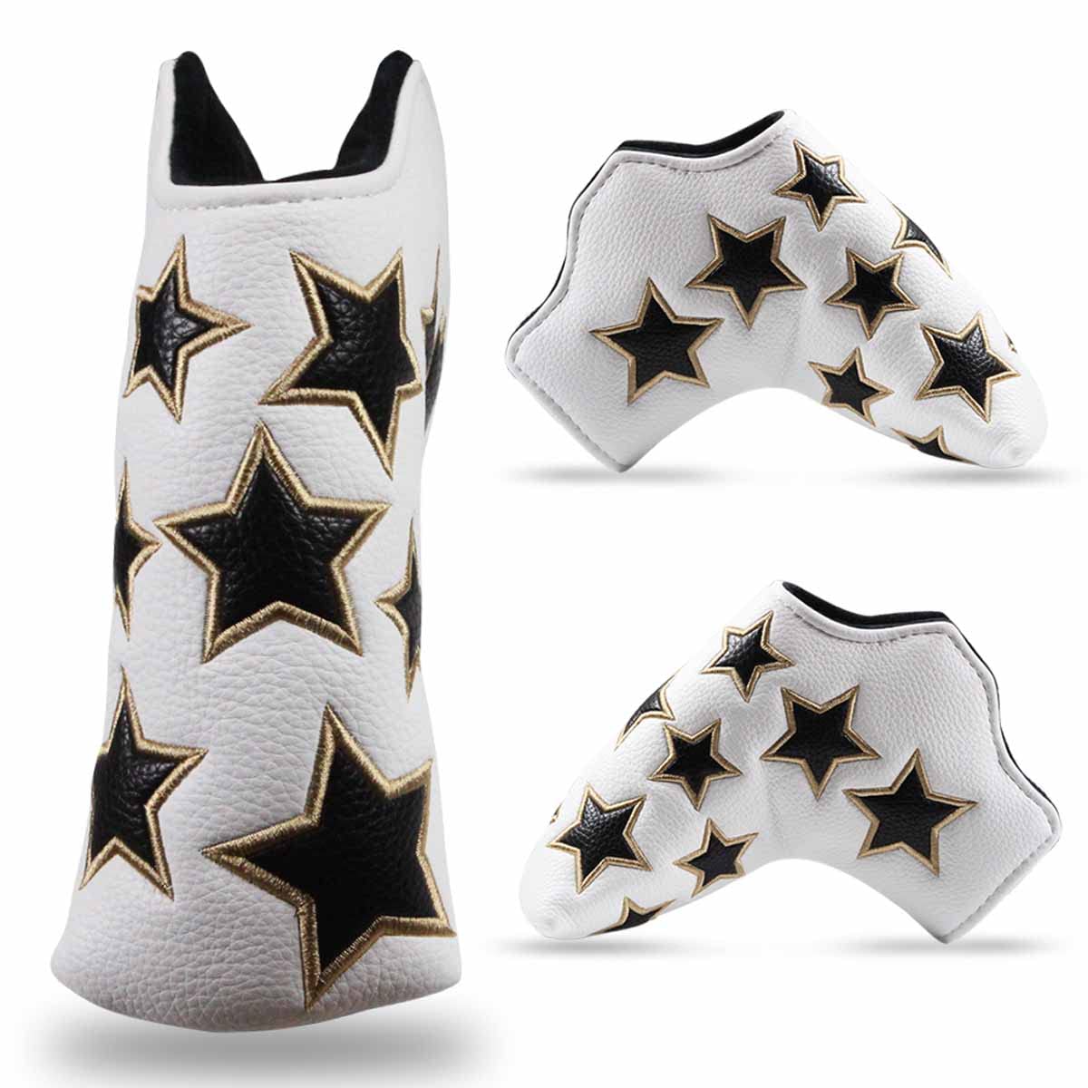Blade Putter Cover, GLOOF Magnetic Putter Cover Star Pattern Putter Headcover for Odyssey Scotty Cameron Taylormade Golf Club Head Covers