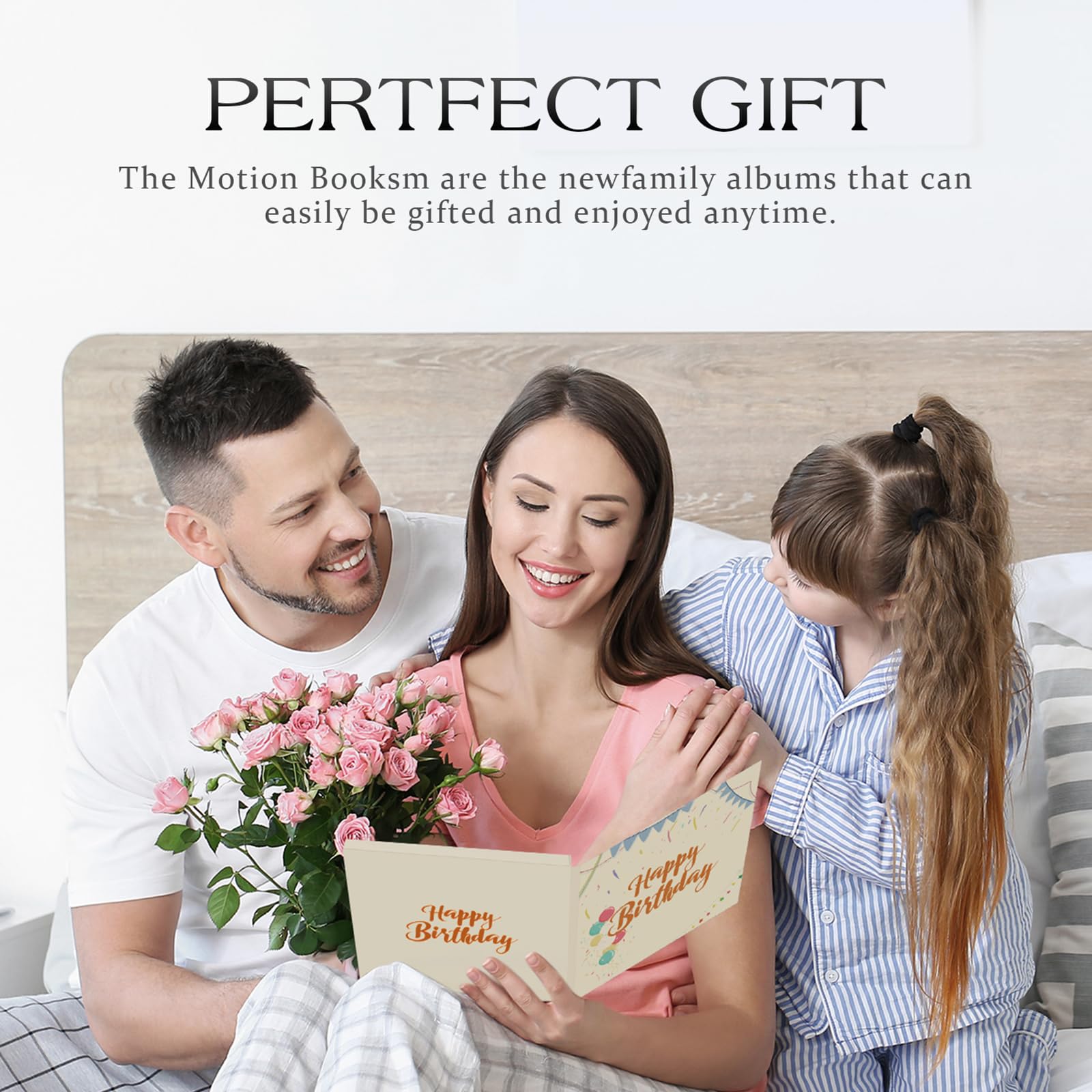 Customisable Happy Birthday Video Greeting Card β 4.3" LCD Display, Rechargeable, Built-in Speaker, DIY Gift for Friends and Family