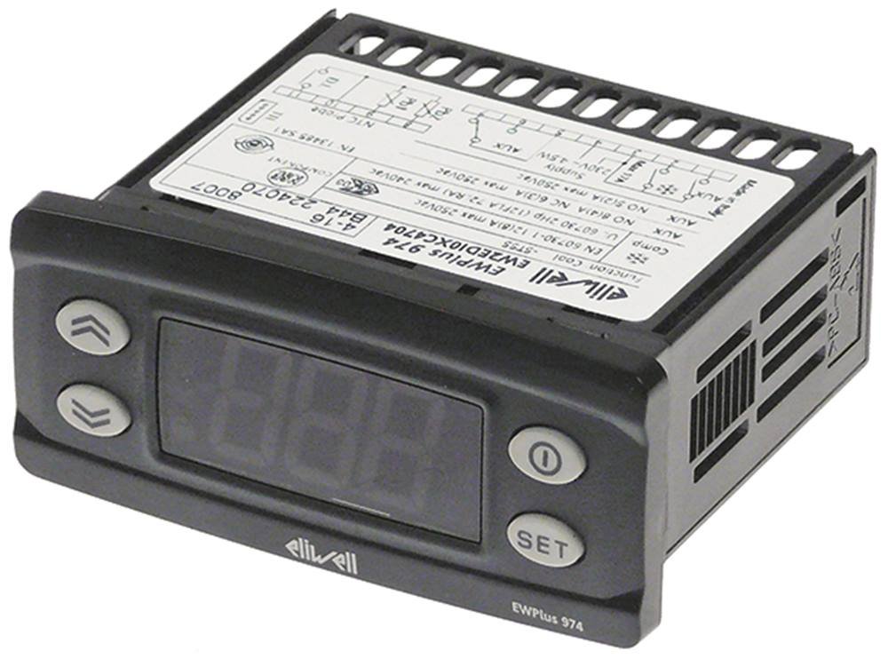 Eliwell Ewplus electronic controller for NTC 230 V AC assembly size 71 x 29 mm, 974