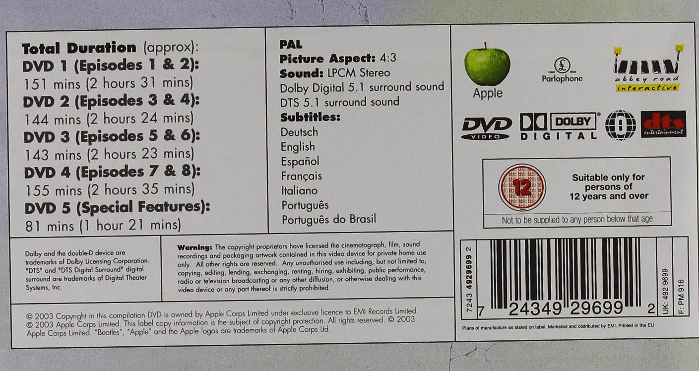 Beatles Anthology DVD