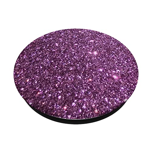 Fashion Elegant Lavender Purple-Glitter Design PopSockets Swappable PopGrip