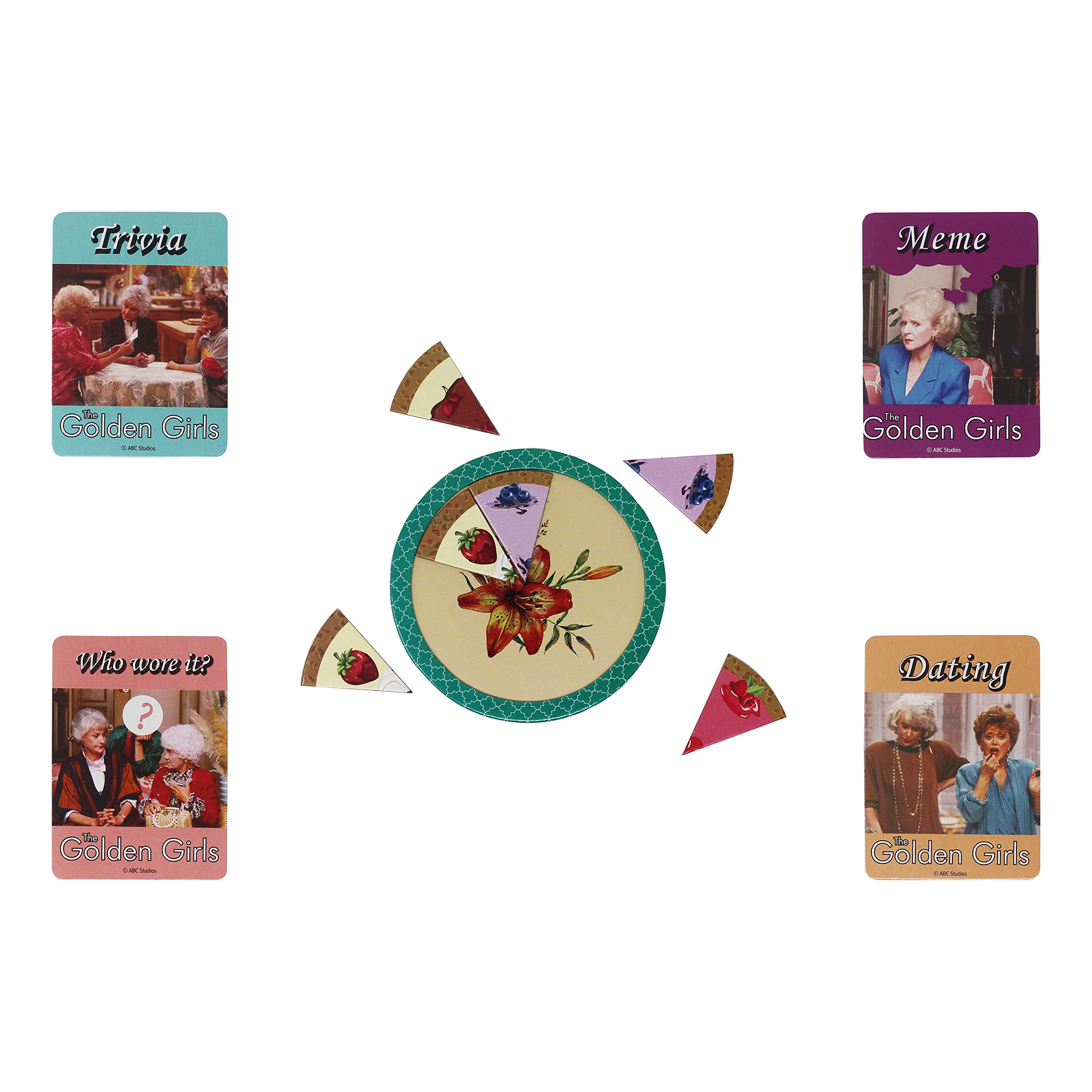 Spin Master Games The Golden Girls Any Way You Slice It, Retro Trivia Card Game, Multicolor, One Size