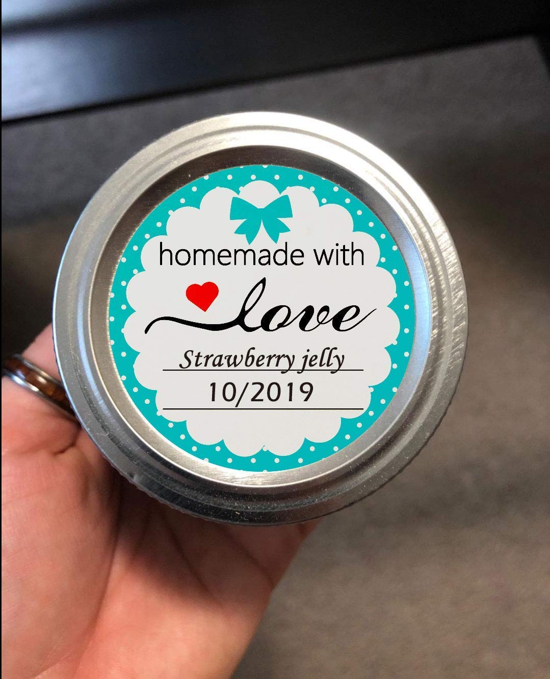 Homemade with Love Stickers with Lines,2 Inch Canning Labels for Jar,Storage Bins,Baking Packaging Seals for Handmade Goods,504 Pcs Per Pack