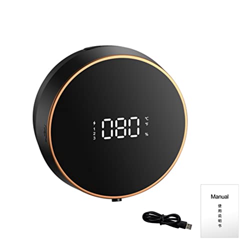 C-LARSS Automatic Soap Dispenser, Foaming Wall Mount Foam Rechargeable Soap Dispenser, Smart Electric Wall Soap Dispenser for Bathroom, Kitchen, Commercia Black