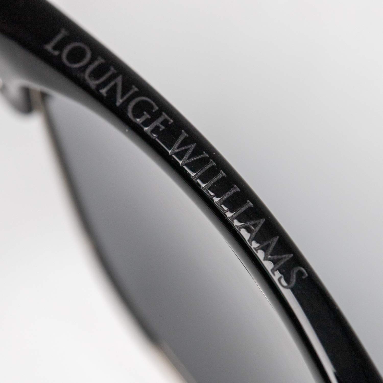 Lounge Williams Earl Polarized Designer Inspired Vintage Sunglasses (Black)