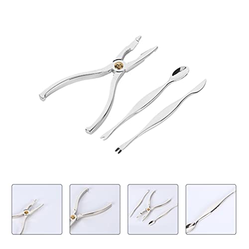 Luxshiny Dinnerware Sets Picks Tool Seafood Tools Set Crab Lobster Crackers Shellers Alloy Seafood Pecan Walnut Plier Opener Seafood Tool For Lobster Crab Crawfish Prawns 3pcs Seafood Plier Dish Set