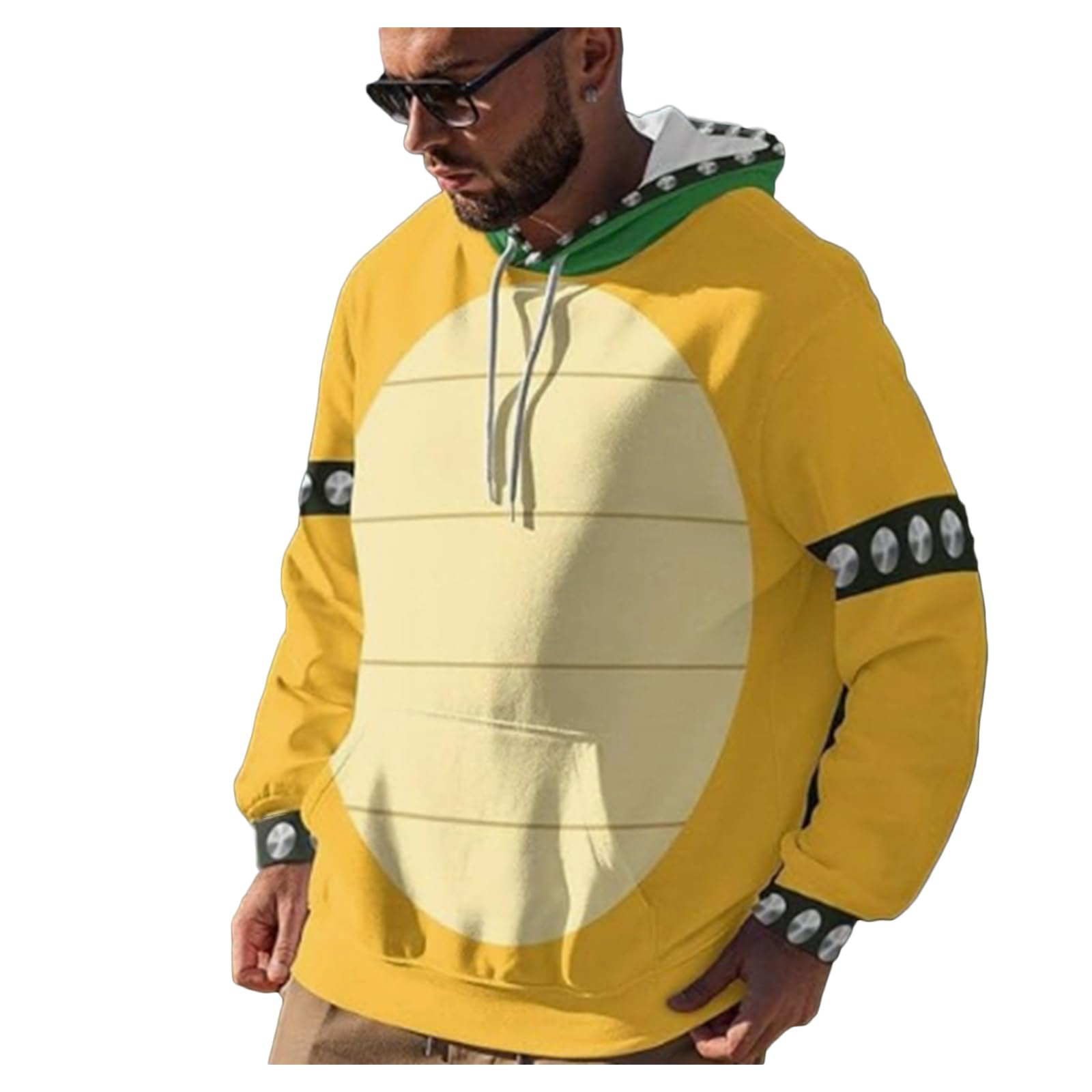 Bowser Costume Adult - 3D Printed Full Zip Cosplay Hoodie