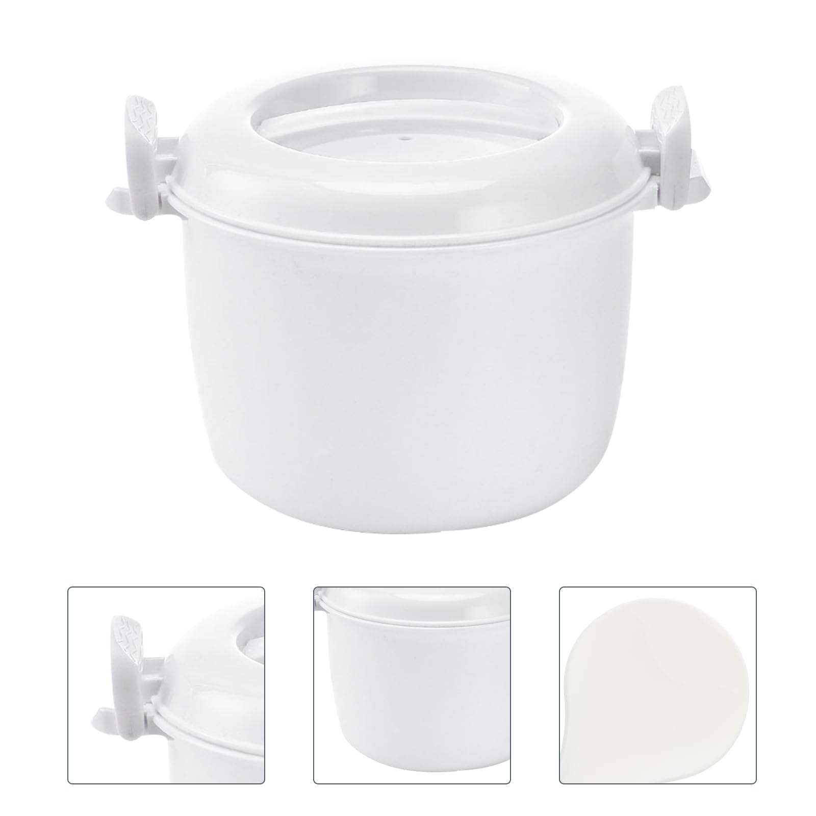 DOITOOL Microwave Rice Cooker - Mini Rice Cooker for Microwave Oven - Microwave Steamer Rice Cooker Small Rice Maker for Pasta, Chicken, Bacon, Vegetables