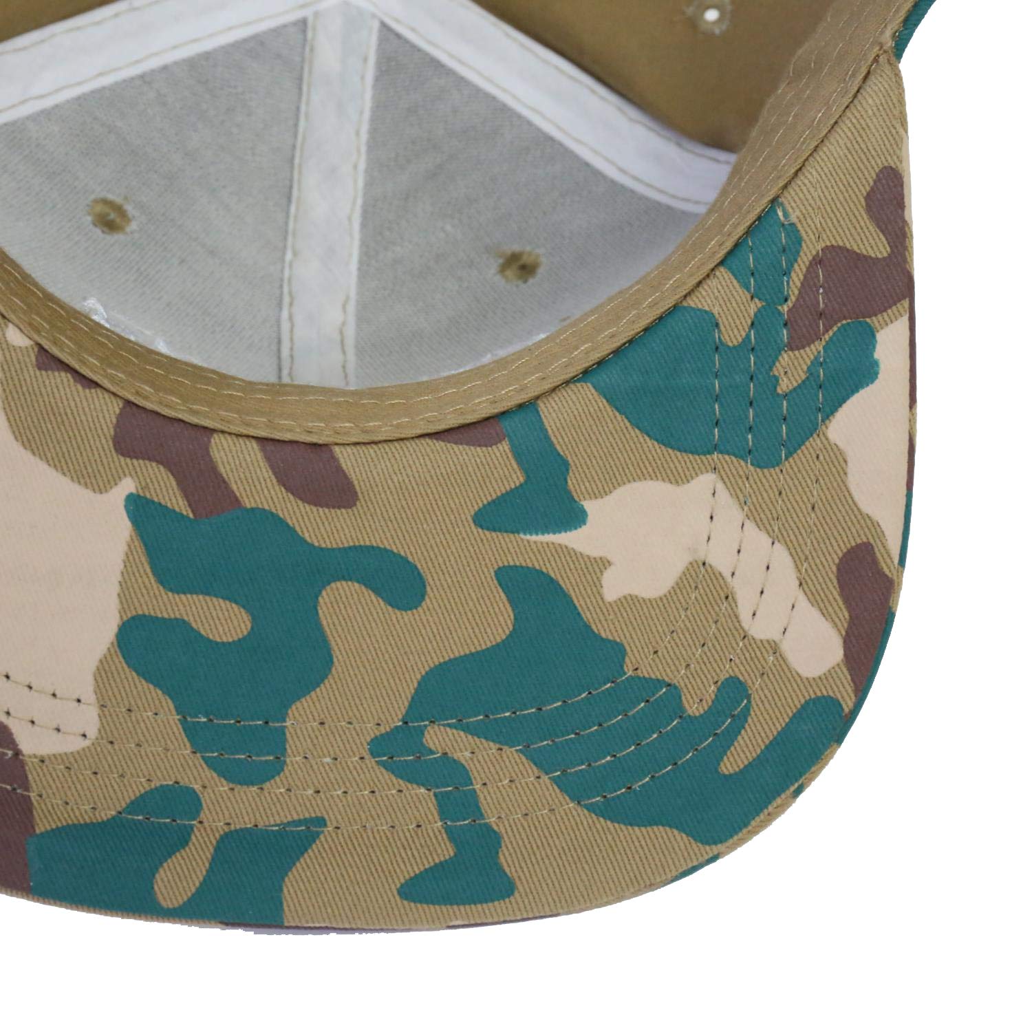 Beautiful Giant Men's Embroidered Six Panels Adjustable Hat Cap (Camo/Savage)
