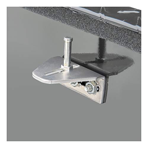 UWS TBV-49-BLK Black 49" Trailer Box with Beveled Insulated Lid