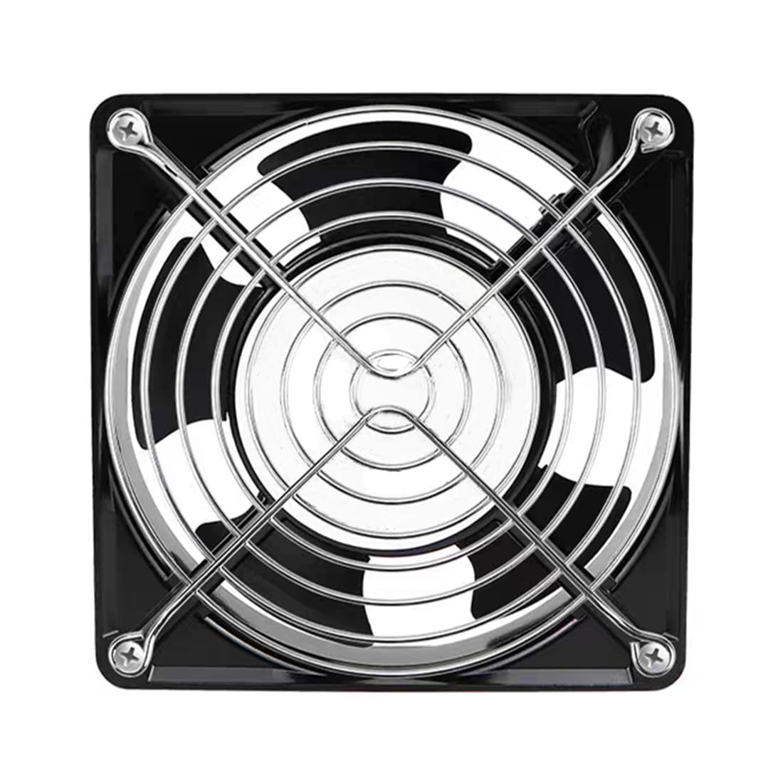bnafes Fan Grill Metal Household Grill Protector Finger Guard for 60mm Case Fan 8pcs Silver Tone