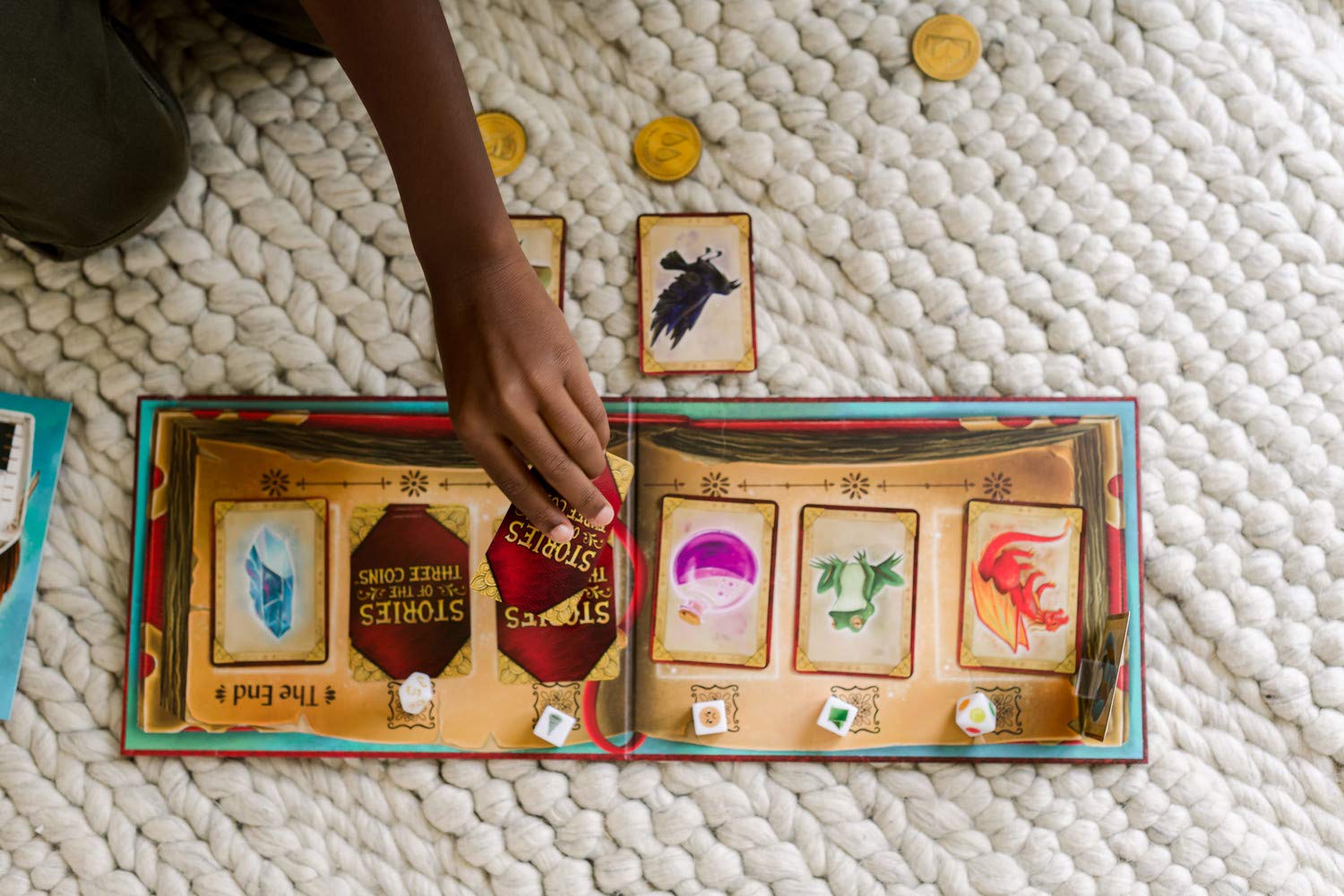 Peaceable Kingdom Stories of The Three Coins – Cooperative Storytelling Game – Use Teamwork to Win! – Great for Families with Kids Ages 6 & up – Fun Classroom Game