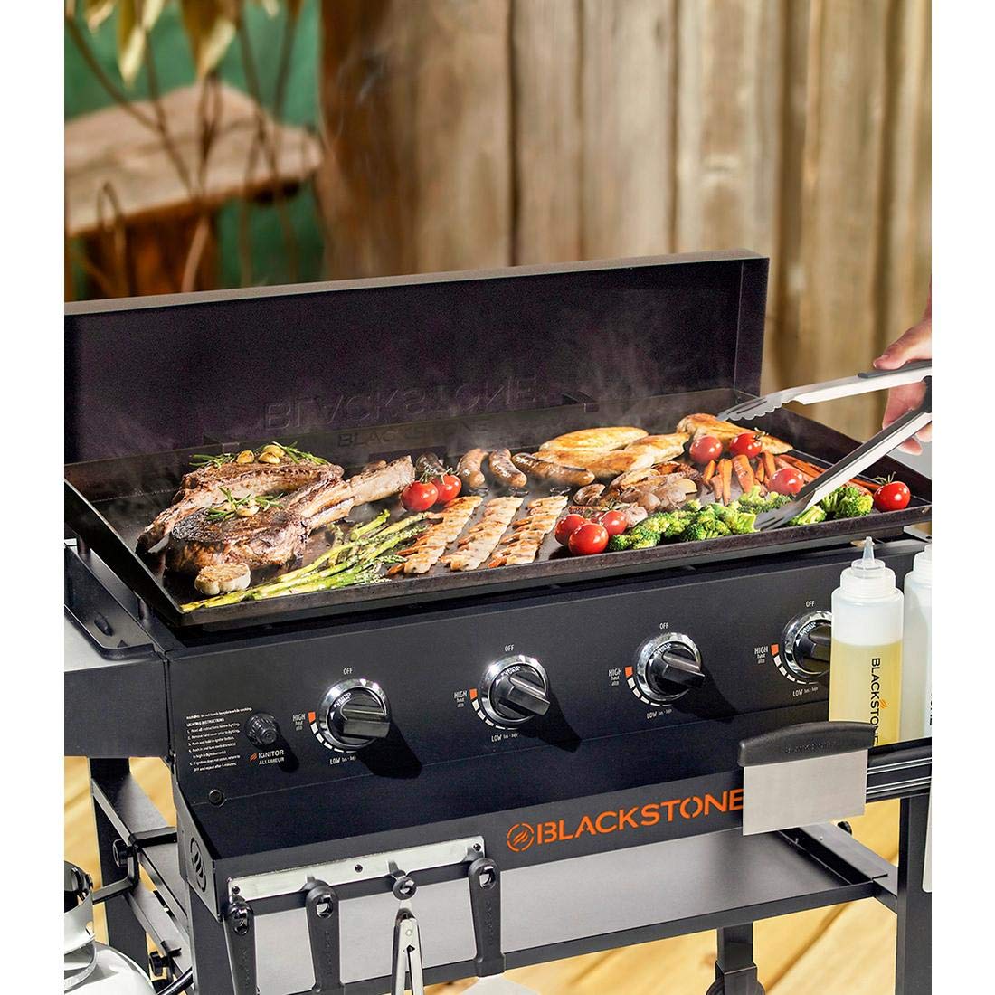 Blackstone 36" Gas Griddle with Hard Cover and Front Shelf