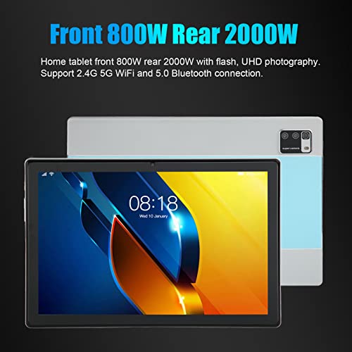 ciciglow 10 Inch Tablet, 6GB RAM 256GB ROM 5G Calling Tablet, 1920x1200 IPS HD Display, 10 Core CPU, 8MP 20MP Camera, for Android 11, 8800mAh, WiFi Bluetooth GPS (Blue)(US)