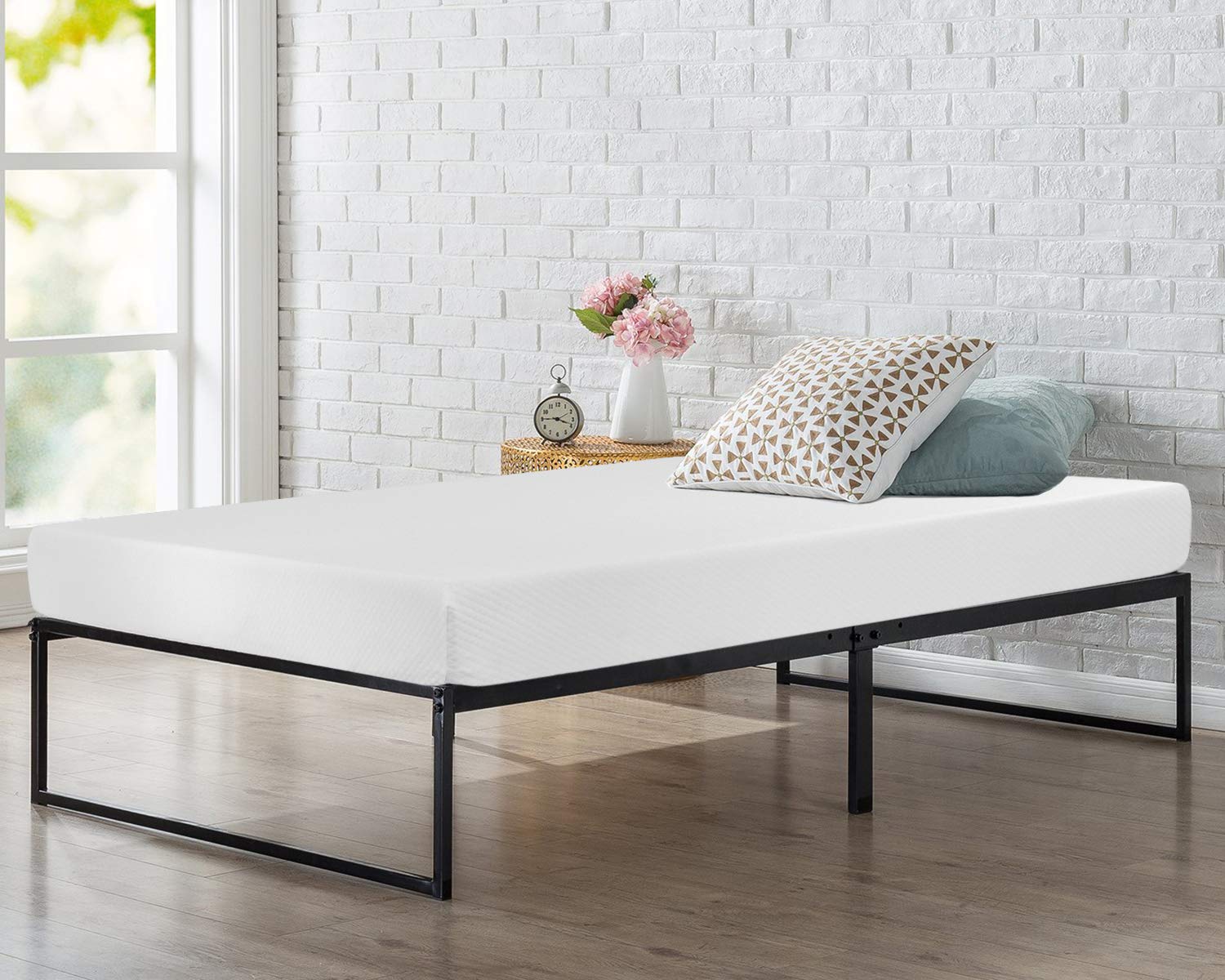 HHS 8 Inch Mattress Twin Bed Mattress Single Memory Foam Mattress in a Box CertiPUR-US Certified Queen Mattress for Cool Sleep & Pressure Relief Medium Firm Innerspring Hybrid Mattress