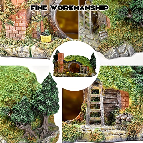 fazhongfa Aquarium Decorations Castle Fish Tank Décor Thematic Ornaments (Hobbit-L)