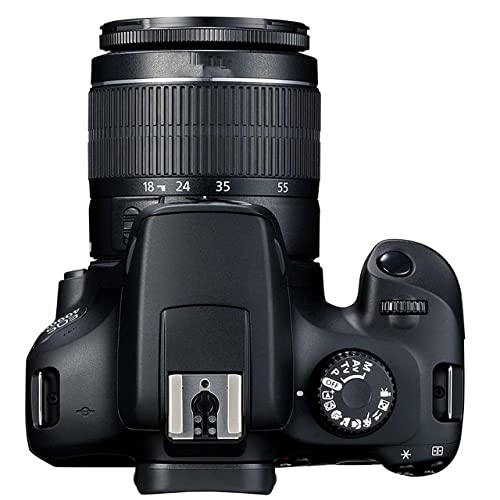 Canon EOS 4000D (Rebel T100) DSLR Camera w/Canon EF-S 18-55mm F/3.5-5.6 Zoom Lens+ Case + 64GB Memory(28pc Bundle)