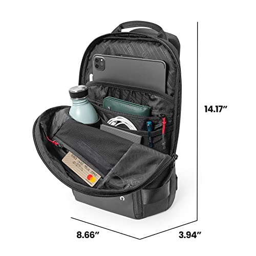 tomtoc Compact EDC Sling Bag, Minimalist Chest Shoulder Backpack Crossbody Bag for Nintendo Switch OLED, 11-inch iPad Pro with Keyboard, Water-resistant Lightweight Daypack for Travel, Work, Sport, 7L