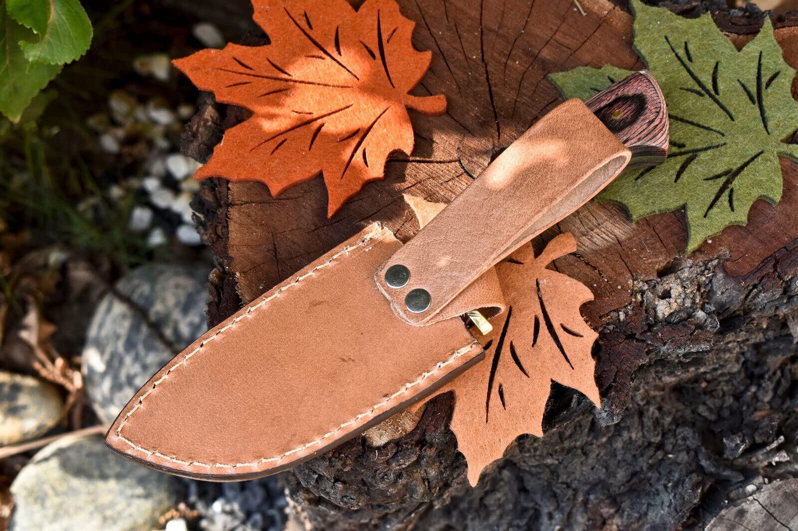Cutlery Salvation 8.0" Custom Handmade D2 Steel Blade Hunting Knife | Hard Wood