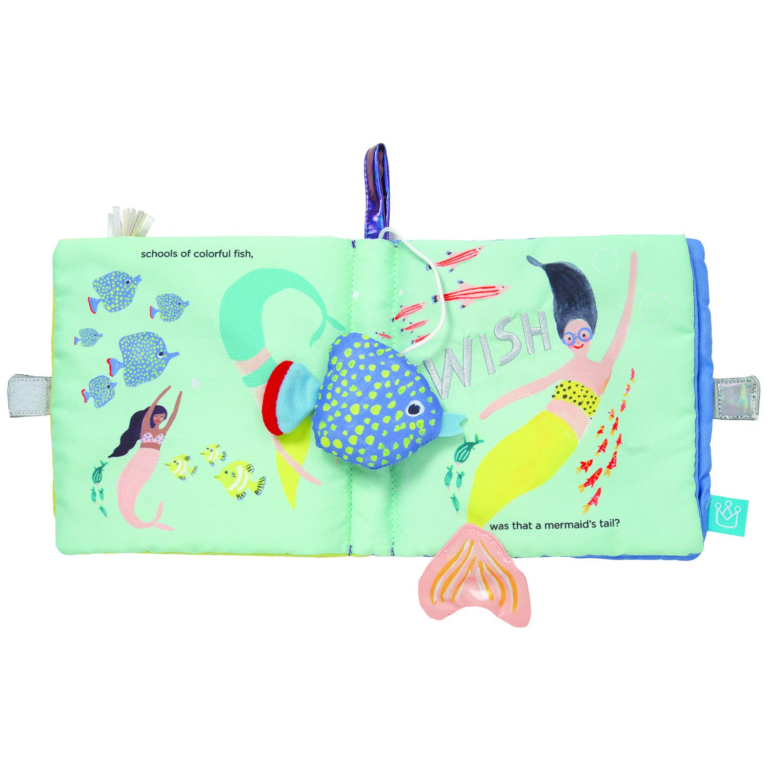 Manhattan Toy Under The Sea Soft Baby Activity Book with Squeaker Fish
