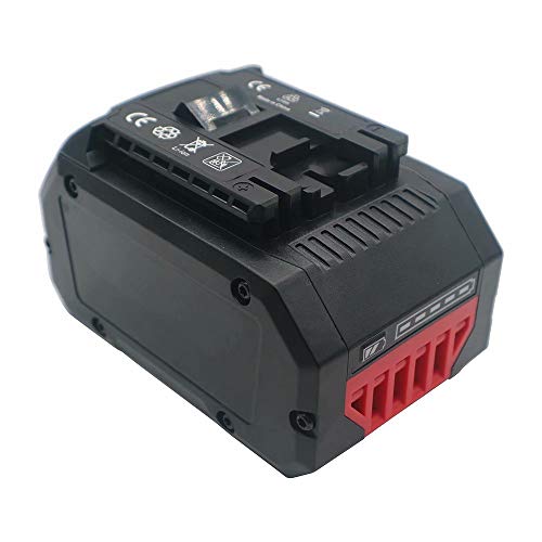 C&P 4.0Ah Portable Battery BOS18B3 Li-ion Battery 18V Replacement for BOSCH 18V Battery BAT609 BAT609G BAT618 BAT618G 3601H61S10,Black&Red,Small
