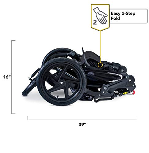 BOB Revolution Flex 3.0 Jogging Stroller, Graphite Black [Old Version]