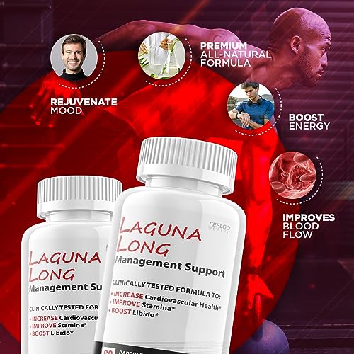 feelgo 2 Pack - Laguna Long Male Supplement, Laguna Long Pills, Laguna Long Male, Laguna Long for Men, Laguna Long Power, Sleeve, for 60 Days
