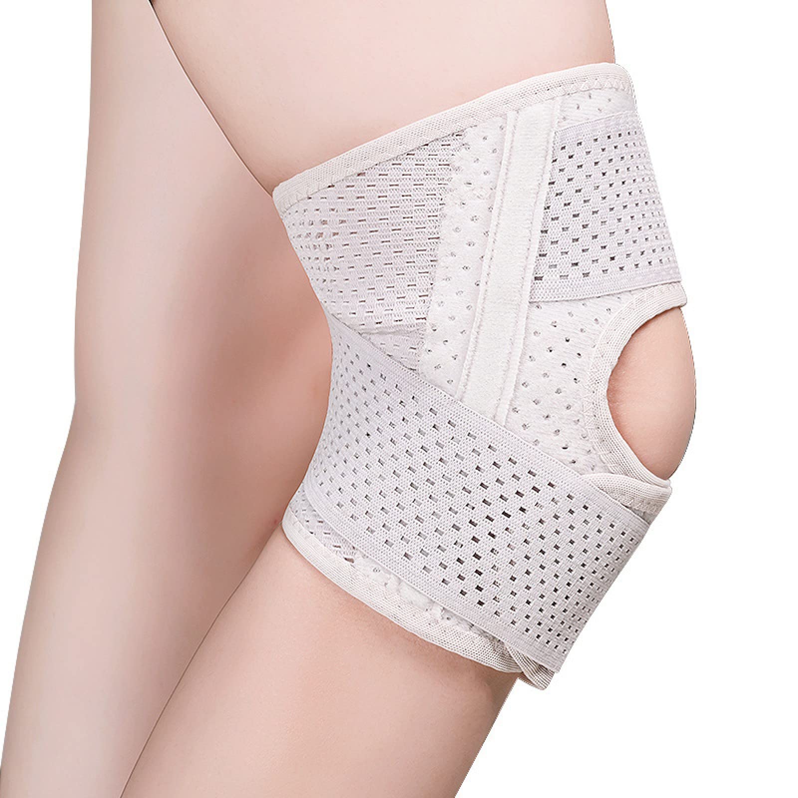 Claudiioq Multi-Function Sports Running Mountaineering Meniscus Knee Pads Running Basketball Straps Knee Injury Patella Protection Belt Gray M Code Left