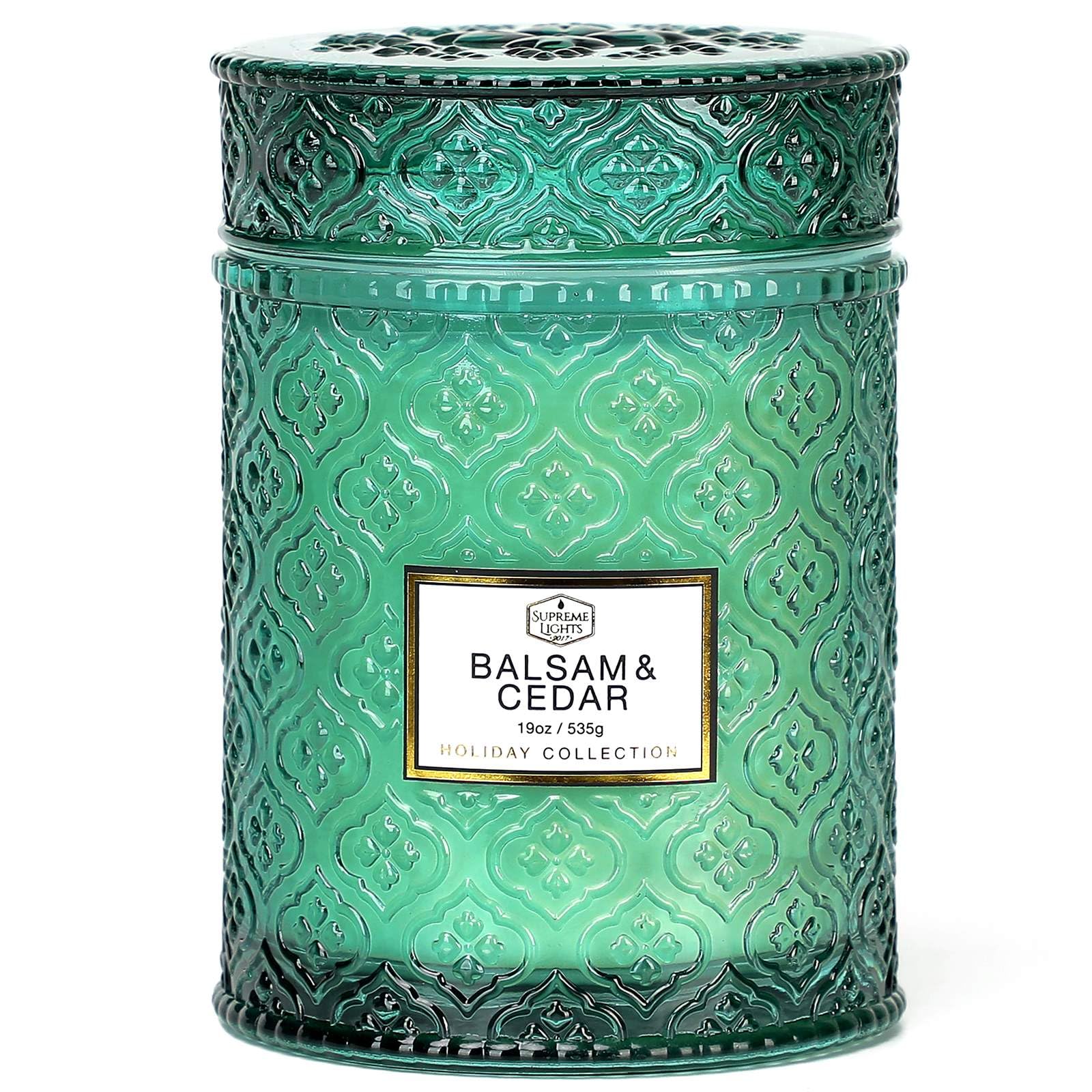 Christmas Large Candles, Balsam & Cedar Candle, 19oz Large Candles for Christmas Home Decor, Christmas Gifts for Women, Christmas Luxury Scented Candles for Women, 88 Hours Burning Time