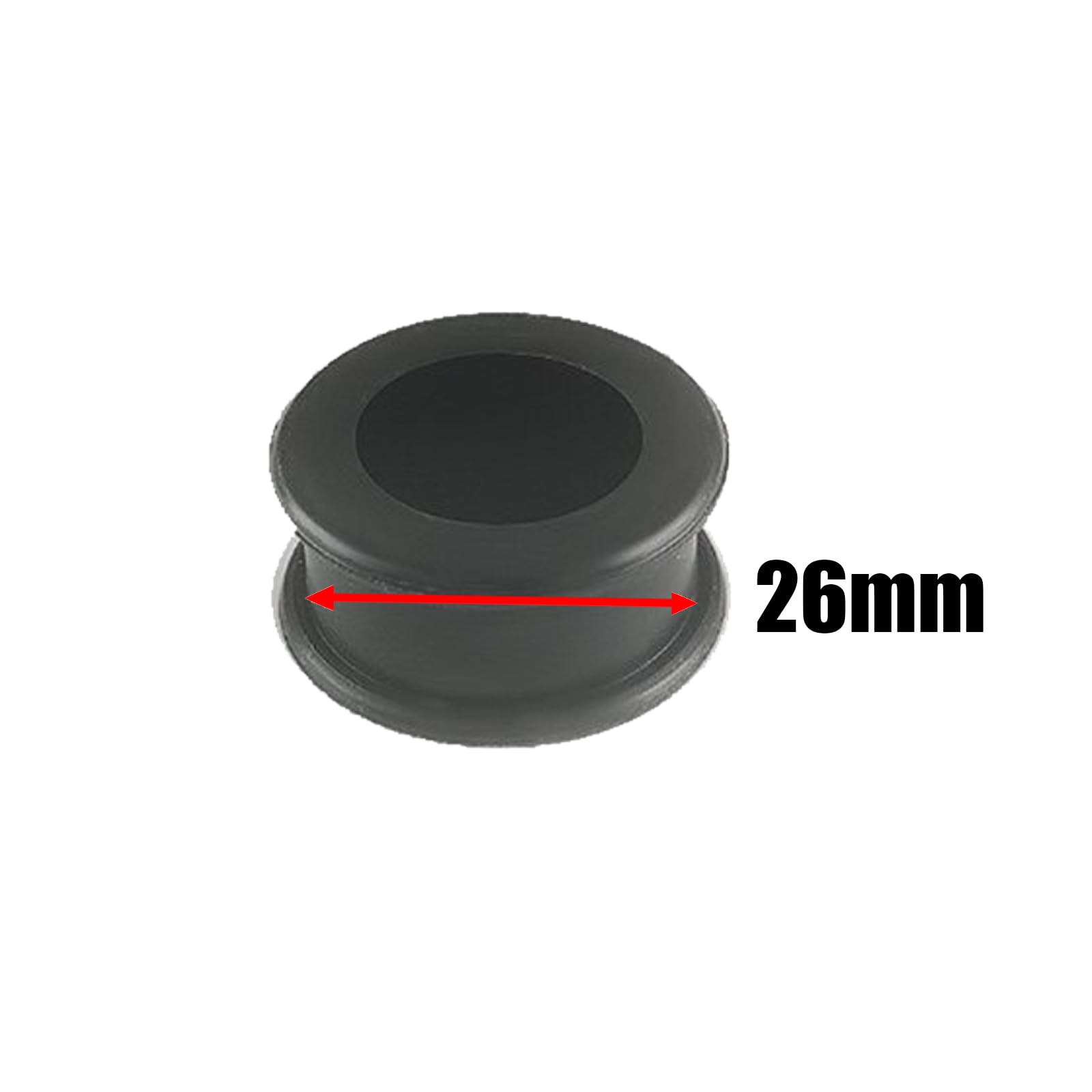 bodyjewellery 1 1/16G 1 1/16 gauge 26mm Black Implant grade sili Double Flare Tunnel Plug SI01 AHAD Ear Stretching Stretcher Piercing 2Pcs