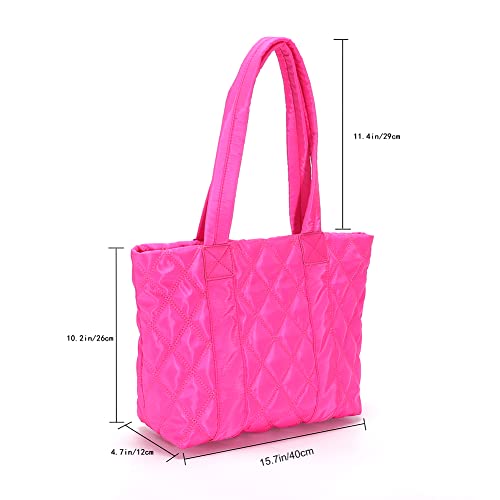 CLBDBAG Nylon Shoulder Bags Large Capacity Top-handle Bags Solild Color Shopping Shoulder Bags Casual Zipper for Party
