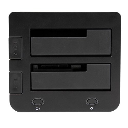 StarTech.com Dual-Bay USB 3.0 to SATA and IDE Hard Drive Docking Station, USB Hard Drive Dock, External 2.5/3.5" SATA III/IDE, SSD/HDD Docking Station, Hot-Swap Drive Bays, Top-Loading (UNIDOCKU33)