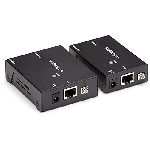 StarTech.com HDMI over CAT5e / CAT6 Ethernet Extender w/ HDBaseT, 4K@115ft, 1080p@230ft, HDMI Video Transmitter/Receiver Kit, TAA