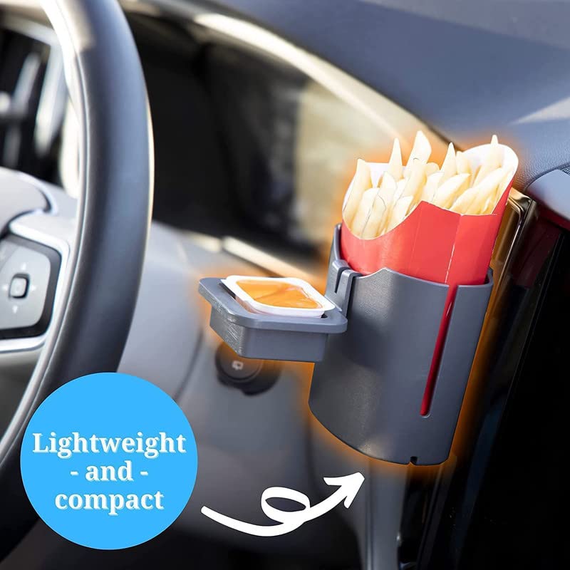 Mighty Mojo Vent N' Door Caddy and Sauce Caddy Bundle 2-Pack – French Fry Holder – Holds Fries, Sauce & More – Connects to Vent and Door – 2-Pack
