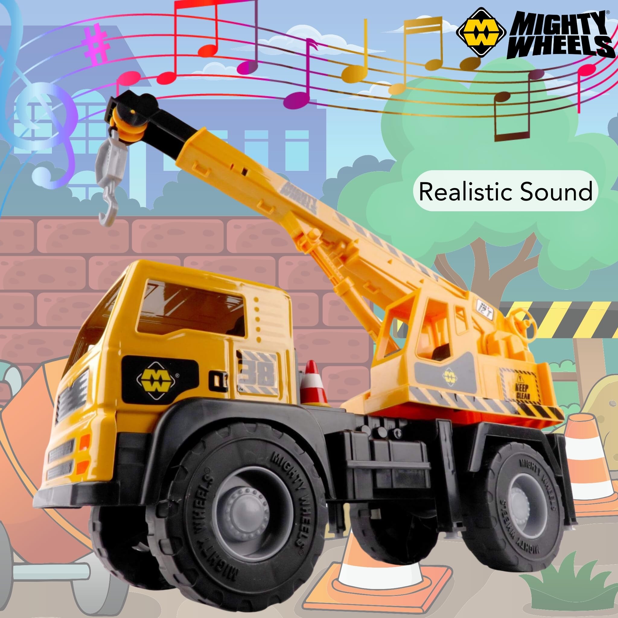 Mighty Wheels 16" Mobile Crane with Sound