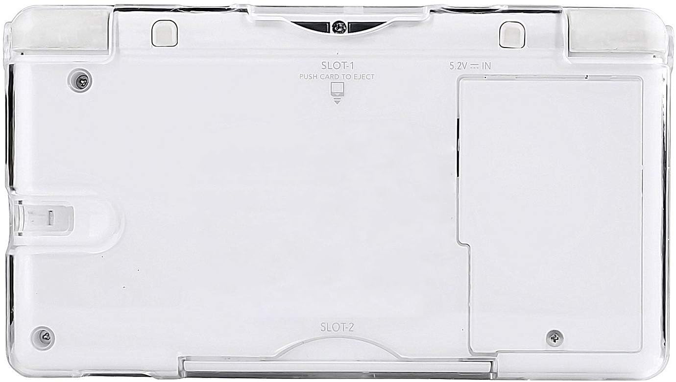 KlsyChry Transparent Hard Shell Case Cover Compatible with Nintendo DS Lite NDSL, Replacement Protective NDS Lite Crystal Clear Housing Case(Not for Nintendo DS or Dsi)