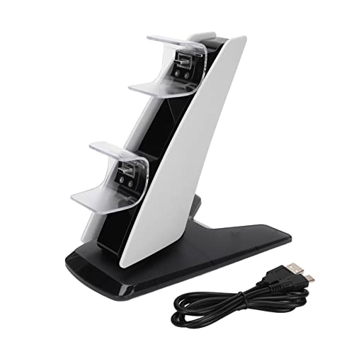 Controller Charging Station, Plug and Play Dual USB Fast Charging Station, Safely Placed for Game Console Grip