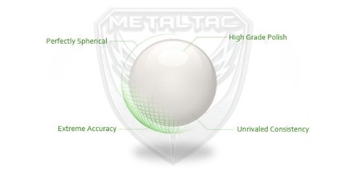 MetalTac Airsoft BBS Bio-Degradable .20g Perfect Grade High Precision 6mm BB Pellets (Bag of 5000 Rounds)