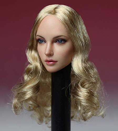 HiPlay 1/6 Scale Female Figure Head Sculpt, Beuty Charming Girl Doll Head for 12" Action Figure Phicen, TBLeague DH046 (B)