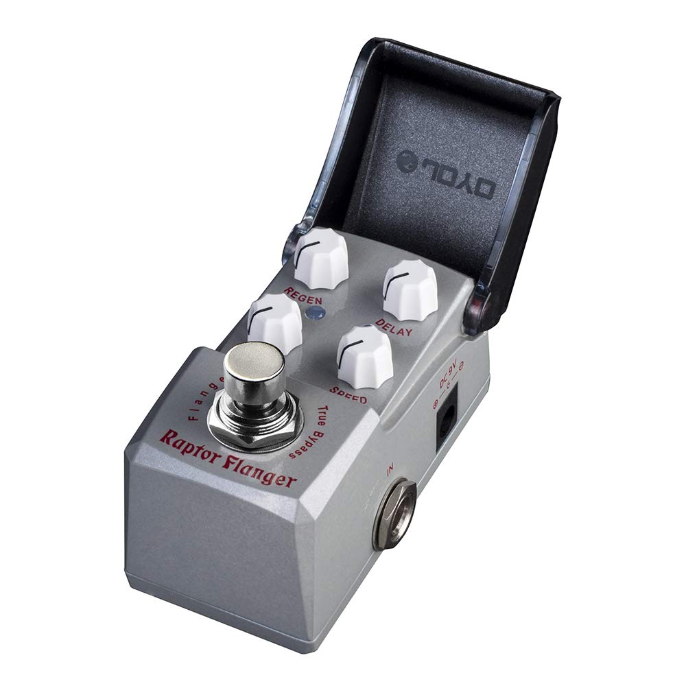 JOYO Flanger Mini Pedal for Electric Guitar Effect - True Bypass Ironman Series (Raptor Flanger JF-327)
