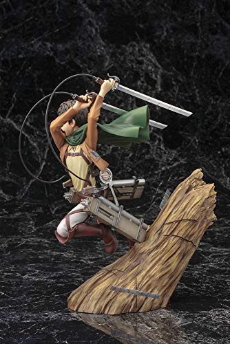 Kotobukiya Attack On Titan: Eren Yeager (Renewal Package Variant) ArtFX J Statue, Multicolor