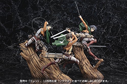 Kotobukiya Attack On Titan: Mikasa Ackerman (Renewal Package Variant) ArtFX J Statue, Multicolor