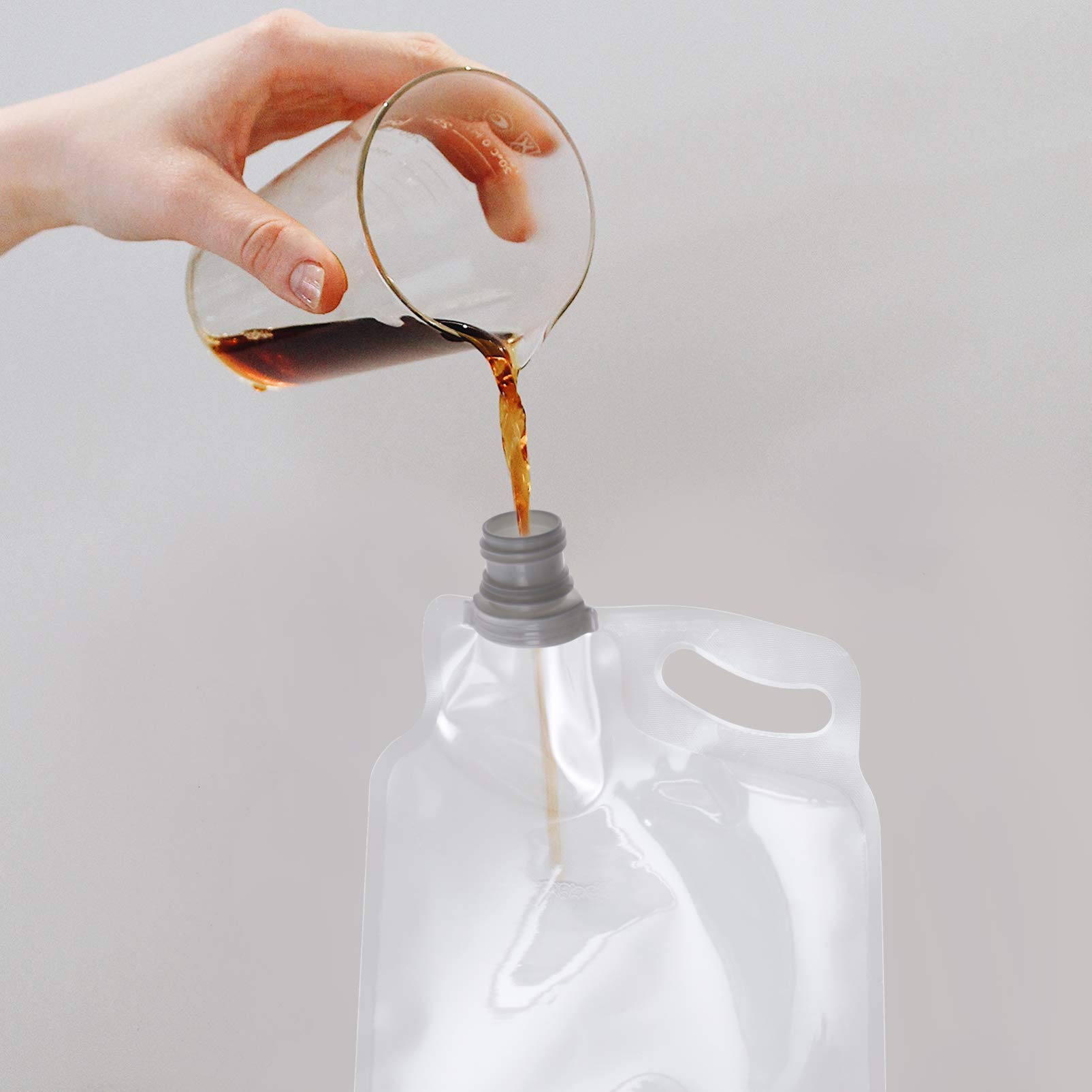 BESPORTBLE Collapsible Water Container Emergency Water Storage Folding Water Jug for Outdoor Camping 3 Pieces 2L/0.53 Gallon