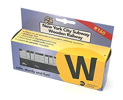 Munipals MP01-110W Wooden Subway W Train NYC MTA NYC Broadway Local R46 Car