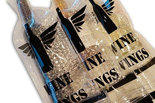 Wine Wings Upgraded 4 Pack Reusable Bottle Protector Sleeve Travel Bag Luggage Leak Safe