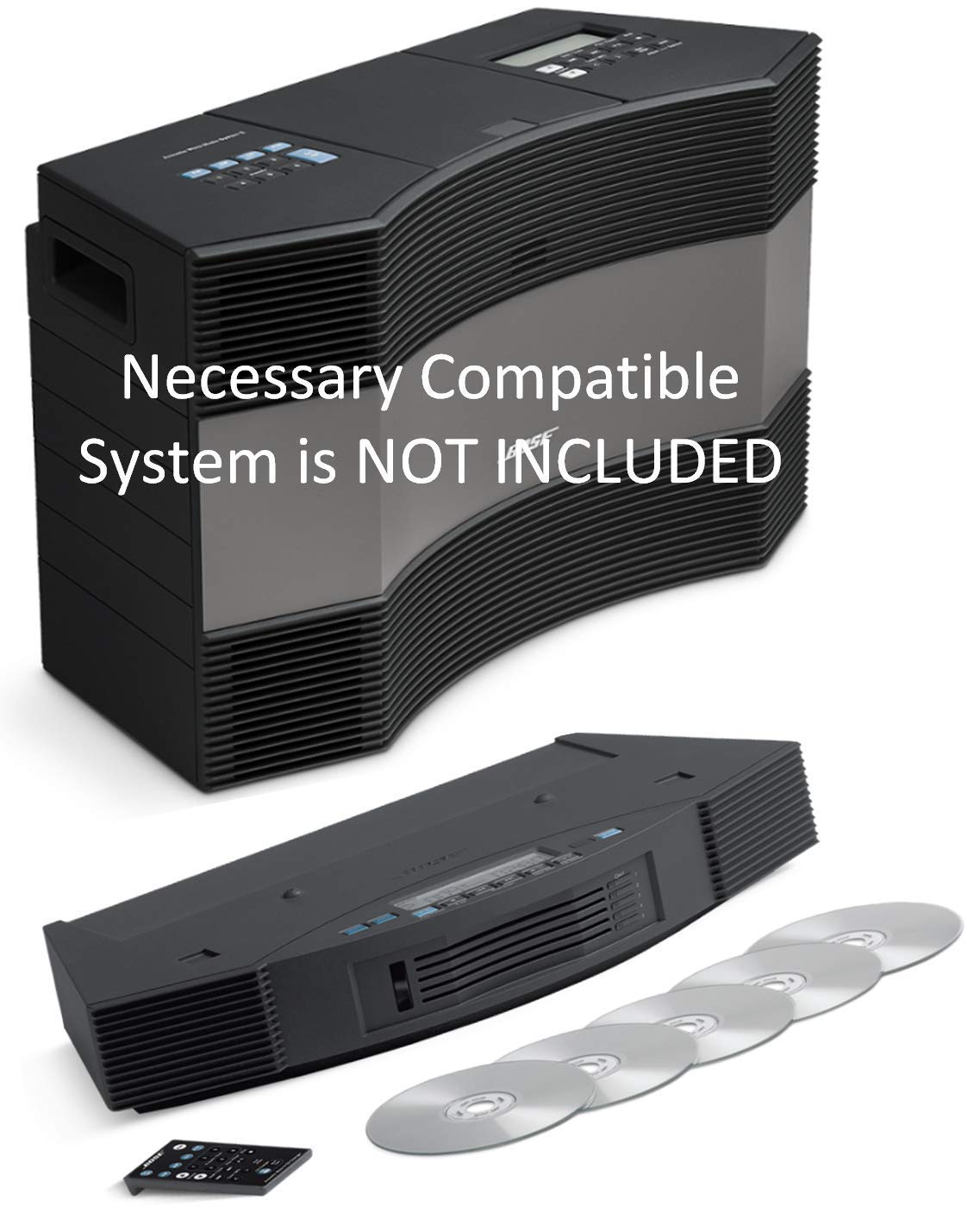 Bose Acoustic Wave System II 5-CD Multi Disc Changer, Graphite Grey Black (Renewed)