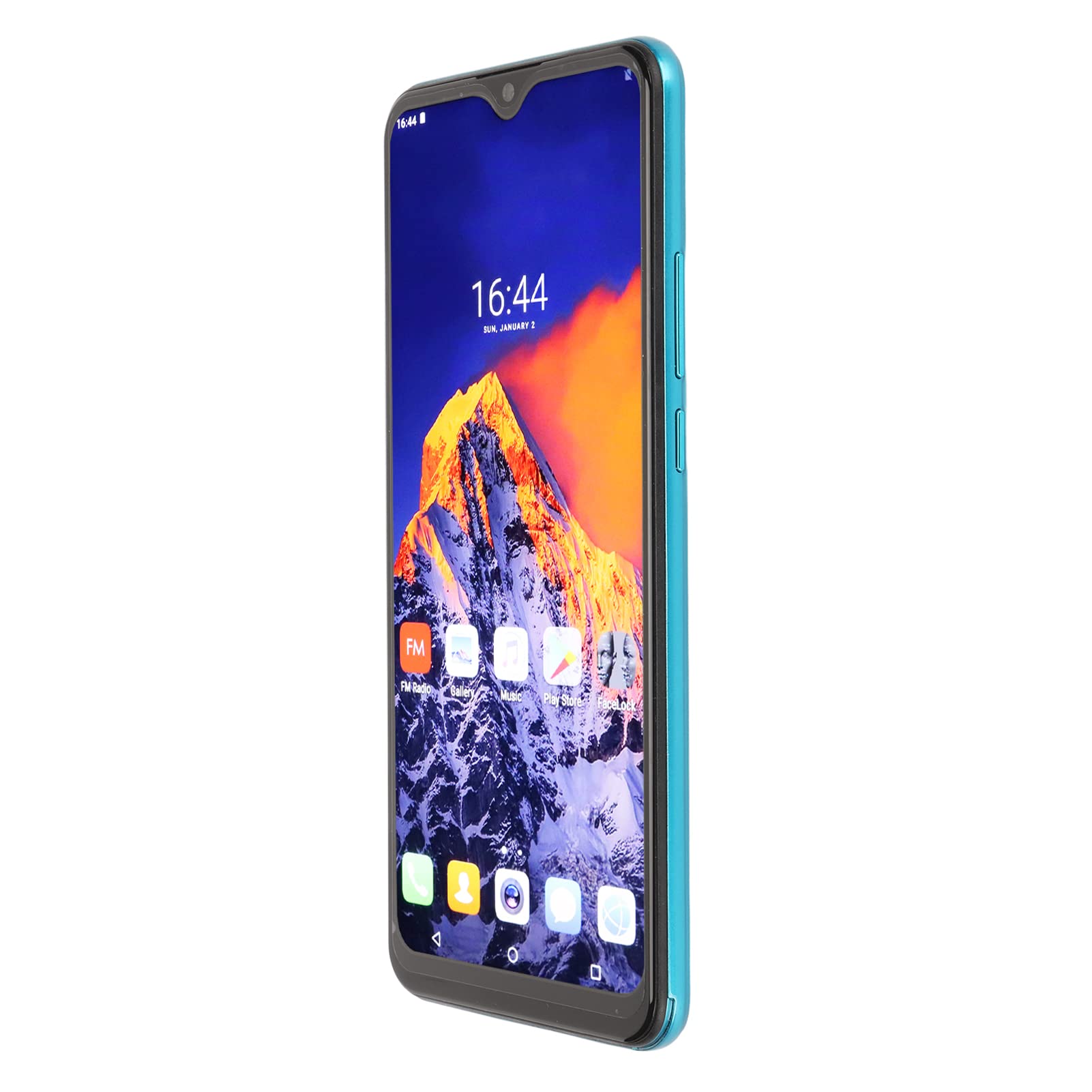 BROLEO Smartphone, 5MP Front 13MP Rear Camera Face Recognition 6.5 Inch Cell Phone RAM 6GB ROM 64GB 3 Card Slots 100-240V MT6580 CPU Processor for Students (US Plug)