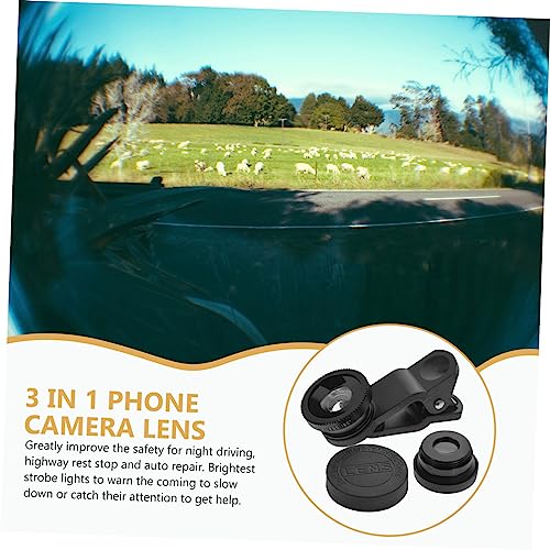 Hemobllo 3pcs Super Smartphone Most Fish Lens, Upgraded of Eye Compatible with s//in Kits Mm Lenes- & - Light Cell Lenses Wide Accessories Compatible with iPhone Angle Lense Lensblack